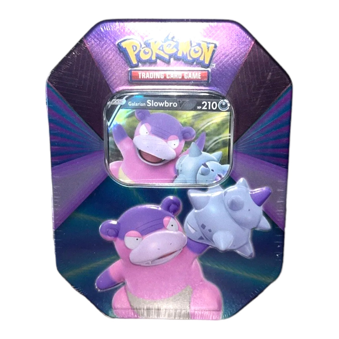 TCG Galarian Slowbro V Forces Tin English 4 Packs Promo Card TCG Galarian Slowbro V Forces Tin English 4 Packs Promo Card